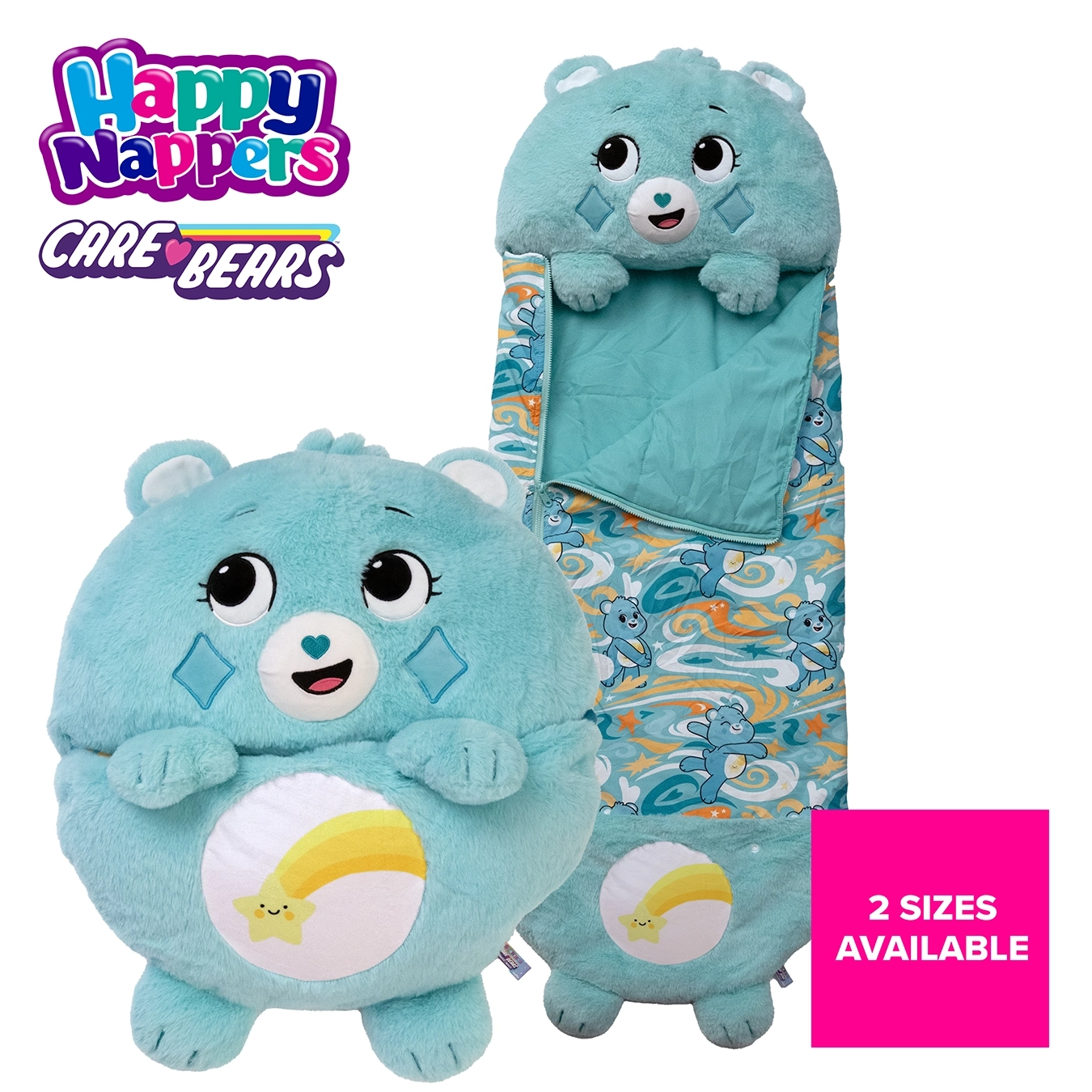 Happy Nappers - Perfect Play Pillow & Sleepy Sack In One! - Shop Care Bears