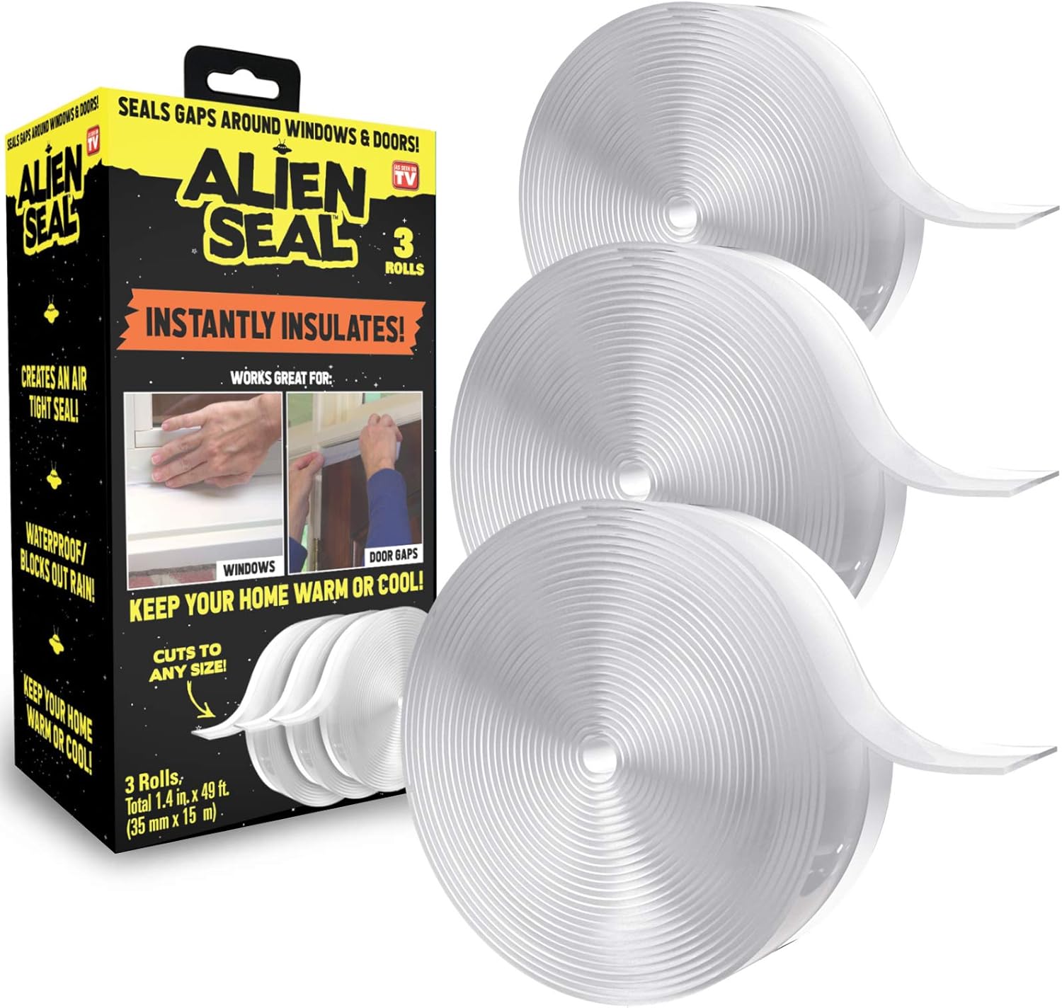 Alien Draft Seal - Instant Insulation for Doors & Windows